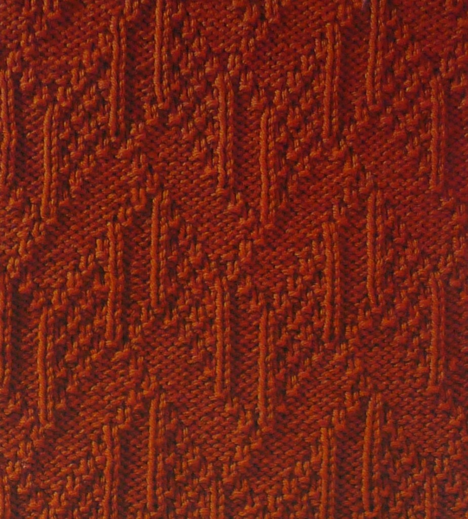 Textured Chevron Knitting Stitch - Knitting Kingdom
