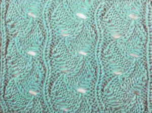 Wavy Lace Stripes Knitting Stitch - Knitting Kingdom