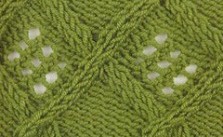 Cable in Lace Diamonds - Knitting Kingdom