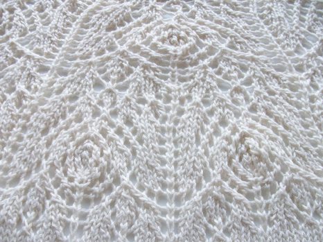 Roses lace pattern intricate knitting stitch - Knitting Kingdom