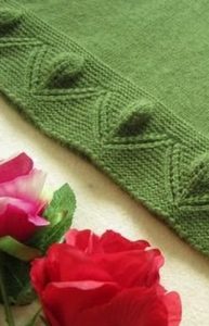 Leafy flower edging knitting pattern - Knitting Kingdom