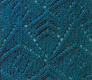 Interesting Triangle Lace Knitting Stitch - Knitting Kingdom