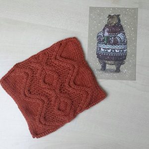 Hourglass cable panel - Knitting Kingdom