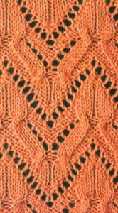 Cable and Lace Knitting Stitch - Knitting Kingdom