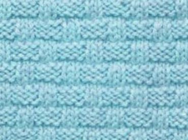 Rectangular Knit and Purl Basket-weave Stitch - Knitting Kingdom