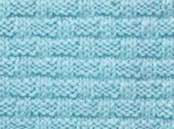 Rectangular Knit and Purl Basket-weave Stitch - Knitting Kingdom