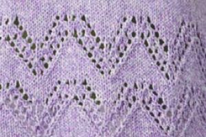 Lace Chevron Knitting Stitch - Knitting Kingdom