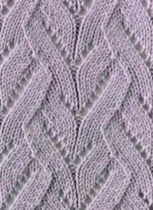 Lace Waves in Vertical Free Knit Stitch - Knitting Kingdom