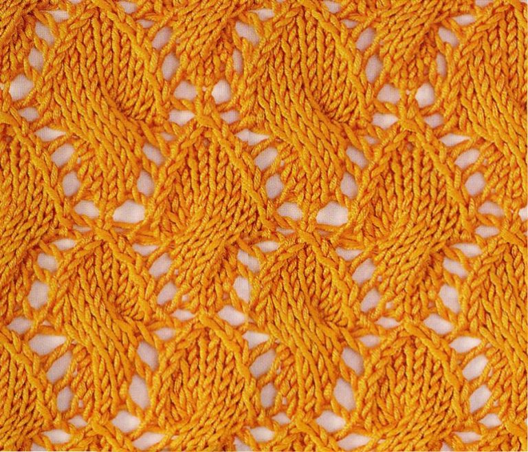 Diamond and Lace Cable Stitch Idea Chart - Knitting Kingdom