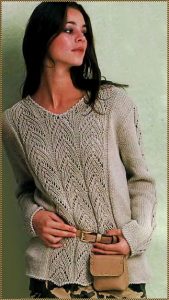 Beautiful Lace Panel Sample - Knitting Kingdom