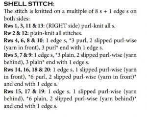 Shell Knitting Stitch Free - Knitting Kingdom