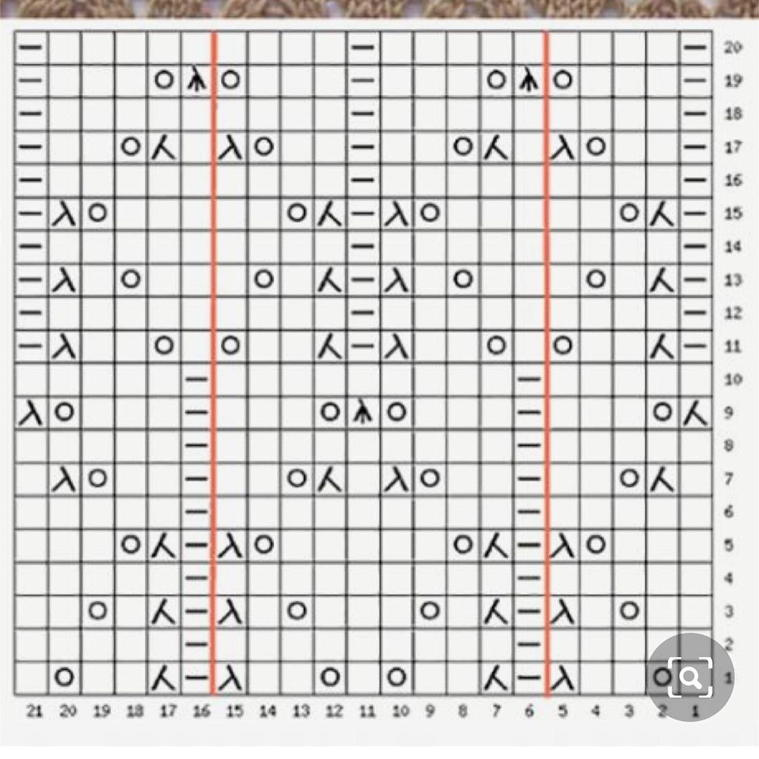 Free Knitting Stitch in lace with arches and diamonds - Knitting Kingdom