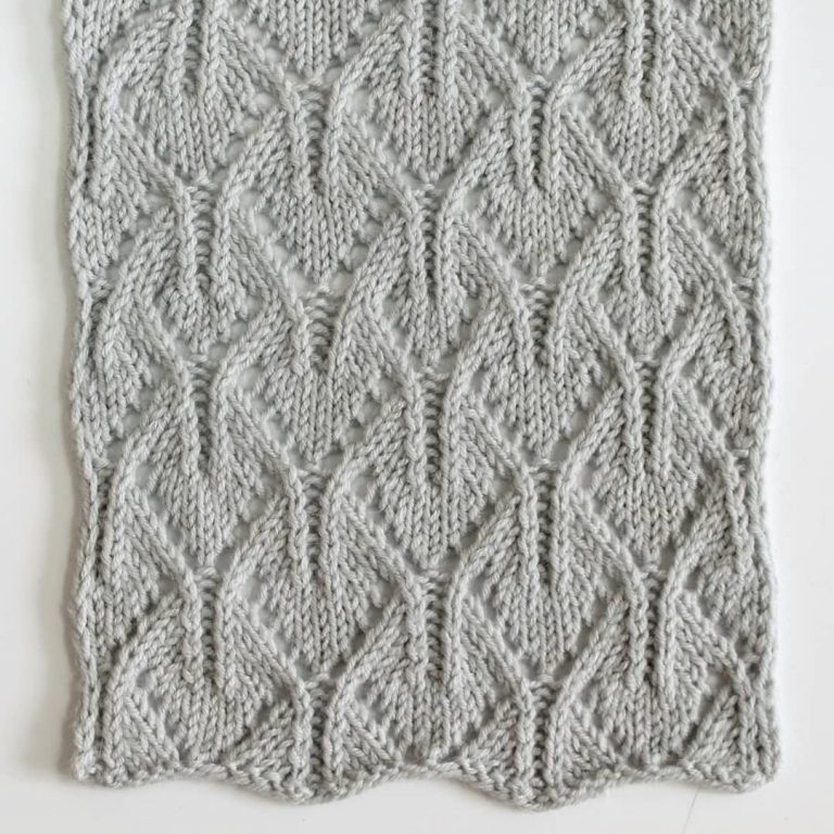 Spiky Arches Free Knitting Stitch - Knitting Kingdom