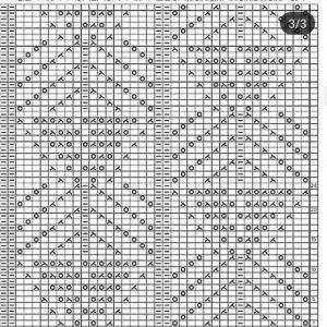 Japanese lace stitch pattern chart - Knitting Kingdom