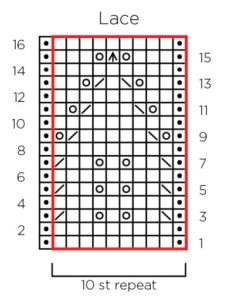 Arches and Diamonds Free Knit Stitch Pattern - Knitting Kingdom