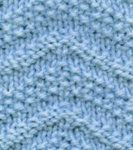 Seed Stitch Chevron Knitting Pattern - Knitting Kingdom
