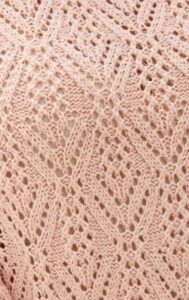 Diamond Lace Fan Stitch Free Pattern - Knitting Kingdom